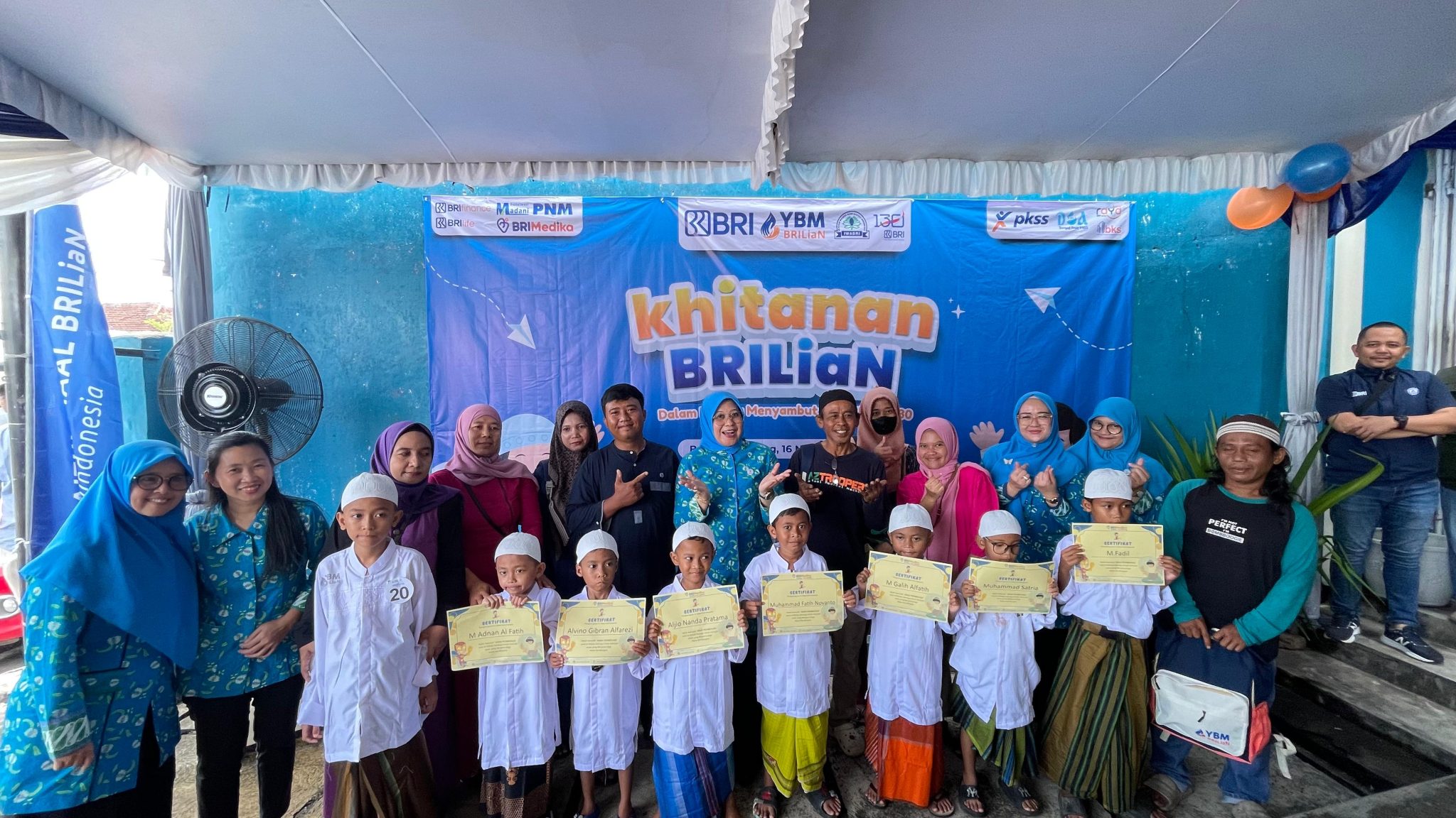 YBM BRILiaN Region 5 Bandar Lampung Gelar Khitan Massal dalam Rangka Semarak HUT BRI ke-130, 650 ...